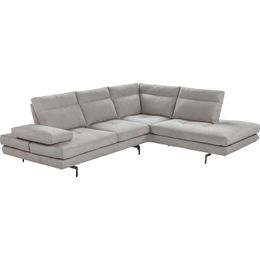 Calia italia Ecksofa &raquo;Toby Wing, B/T: 288/232 cm, Designsofa mit sensationellem Sitzkomfort&laquo; L-Form, Sitztiefenverstellung, funktionale Ecke, F&uuml;&szlig;e in 