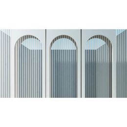 Livingwalls living walls Fototapete &raquo;Walls by Patel Escape Room&laquo; glatt Vlies, Wand blau Vlies B/L: 5m x 2,7m