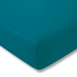 Estella Spannbettlaken &raquo;Jersey-Stretch-Spannbetttuch&laquo; Der Ma&szlig;anzug f&uuml;r die Matratze blau Jersey-Elasthan, Obermaterial: 97% Baumwolle, 3% Elasthan B/L: 100cm,