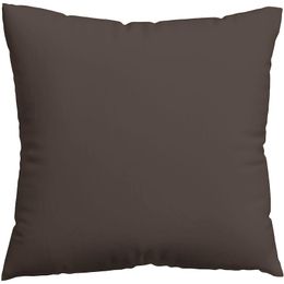 Schlafgut Kissenbezug &raquo;Premium Kissenbezug Woven Satin (1 St)&laquo; Ton-in-Ton Rei&szlig;verschluss, Fadendichte von 300tc, Uni, OEKO Tex beige Mako-Satin, Obermaterial: 
