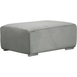 OTTO home Hocker &raquo;BEATRICE mit Wellenfederung, Ma&szlig;e B/T/H: 100/68/45 cm&laquo; passend zur "Beatrice"-Serie, in hochwertiger Verarbeitung grau B/H/T: 100cm 