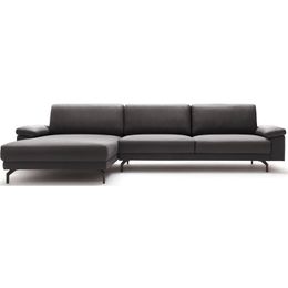 Creation BY ROLF BENZ Ecksofa &raquo;CR.450 elegantes Designsofa mit hohem Sitzkomfort&laquo; grau B/H/T: 294cm x 95cm x 178cm, Leder OSKAR, Recamiere links
