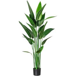 Creativ green K&uuml;nstliche Zimmerpflanze &raquo;Wassercanna&laquo; gr&uuml;n Kunststoff B/H/L: 140cm, 1 Stk.