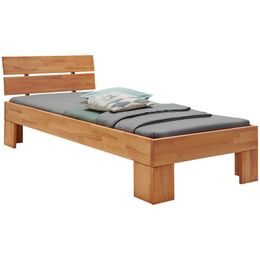 Home Affaire Massivholzbett &raquo;Modesty II, Made in Europe&laquo; hohe Belastbarkeit: 200kg je Seite, aus massiver Kernbuche, in verschiedenen Breiten, mit 