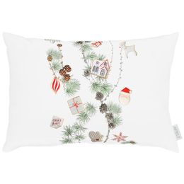 Apelt Dekokissen &raquo;3711&laquo; wei&szlig; Baumwolle, Polyester B/L: 35cm x 50cm, 1 Stk.