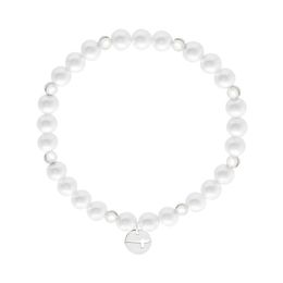 Tamaris Damen Armband &raquo;Schmuck Geschenk Edelstahl Armkette&laquo; mit verschiedenen Farbsteinen oder Glasperlen 18cm, Edelstahl