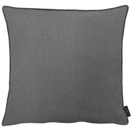 Apelt Dekokissen &raquo;Stone&laquo; inclusive Soft-Kissenf&uuml;llung 100% PES grau Leinen, Polyester B/L: 45cm x 45cm, 1 Stk.