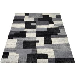 OCI DIE TEPPICHMARKE Teppich &raquo;STEADY ALLOVER&laquo; rechteckig 20 mm H&ouml;he Fris&eacute; Kurzdlor, Mosaik, robust, Wohnzimmer grau Polypropylen (PP) B : 200cm 1 Stk.