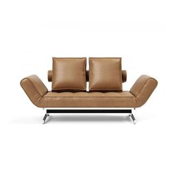 INNOVATION LIVING 3-Sitzer &raquo;Ghia Schlafsofa, Multi-Wohlf&uuml;hlsofa, Designfu&szlig;&laquo; eine gro&szlig;e Liegefl&auml;che mit geringer Stellfl&auml;che, beidseitig abklappbar 