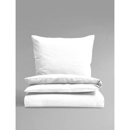 Bierbaum Bettw&auml;sche &raquo;Biber Uni&laquo; 3 Biber, 100 % Baumwolle, pflegeleicht, kuschelig weich wei&szlig; Biber, Obermaterial: 100% Baumwolle B/L: 200cm x 200cm, 1