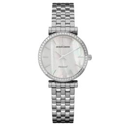 Jacques Lemans Damen Quarzuhr &raquo;Milano Diamond&laquo; Armbanduhr, Damenuhr, Edelstahlarmband, Lab Grown Einheitsgr&ouml;&szlig;e