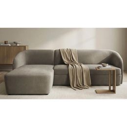 DOMO collection Ecksofa &raquo;Orbis, modernes, klares Design mit schmalen, abgerundeten Armlehnen&laquo; whlw. mit Bettfunktion u./o. Bettkasten, aus Luxus- 