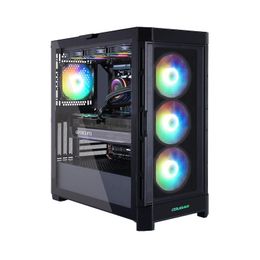 Cougar Gaming-PC &raquo;DUOFACE PRO BK 7659 AMD Ryzen 5 9600X RTX 5060Ti 32GB DDR5 1TB SSD&laquo; Windows 11, DDR5 RAM schwarz WLAN AX (Wi-Fi 6) & Bluetooth 5.3, 850 