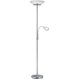 REALITY LEUCHTEN Deckenfluter &raquo;Gerry&laquo; E27 1 Stk. Schalter,Getrennt schaltbar,Flexibel, Leuchtmittel tauschbar grau 2, &Oslash; 34cm H: 180cm, 1 Stk.