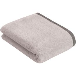 Bugatti Badetuch &raquo;Prato&laquo; Uni Farben, mit melierter Optik im Saum grau Walkfrottier, Obermaterial: 100% Baumwolle B/L: 67cmx140cm, 1 Stk., Walkfrottier