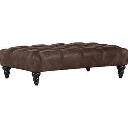 GUTMANN FACTORY Hocker &raquo;Amazonas, Megahocker mit Anilinleder-Bezug, Breite 230 cm&laquo; Sitzpolsterung: formstabiler Poly&auml;therschaum braun B/H/T: 120cm x 35cm x 80cm, 