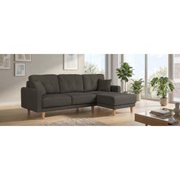 OTTO home Ecksofa &raquo;TRIPLO optionale Schlafsofa mit Bettkasten, Ma&szlig;e B/T/H: 234/164/89 cm&laquo; L-Form wahlweise mit Bettfunktion - Liegefl&auml;che 132x210 cm 