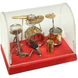 AMBIENTE HAUS Dekofigur &raquo;Schlagzeug 14cm&laquo; gold Metall B/H/T: 14cm x 12cm x 10cm