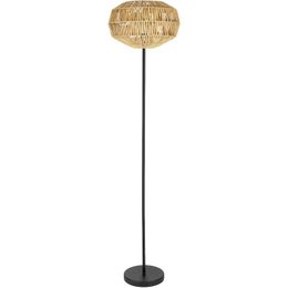 Eglo Stehlampe &raquo;SHELDON Stehlampe - Stahl - E27 - 1X40W - IP20&laquo; E27 1 Stk. Standleuchte, Wohnzimmerlampe, Vintage, Boho, H153,5 x &Oslash;38 cm braun 1, &Oslash; 