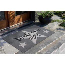 Kayoom Fu&szlig;matte &raquo;Familiy 425&laquo; rechteckig 18 mm H&ouml;he T&uuml;rmatte, Eingang, Kokos Kokos B : 45cm 1 Stk., 18mm, L: 75cm