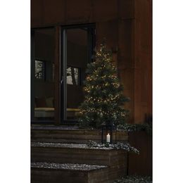 Konstsmide LED-Lichterkette &raquo;Weihnachtsdeko aussen&laquo; 400 Stk.-flammig Micro LED Compactlights, 400 warm wei&szlig;e Dioden schwarz Dioden 400 Stk. Flammen 