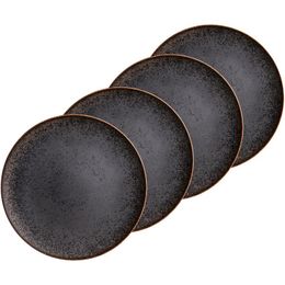 M&auml;ser M&Auml;SER Tafelservice &raquo;POWERFUL, Teller Set, Porzellan&laquo; schwarz Porzellan 4 Stk.