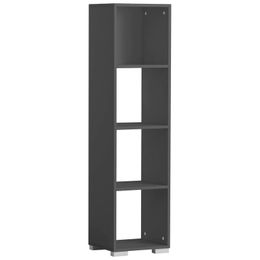 Welltime Ablageregal &raquo;Baku&laquo; Solide Verarbeitung - Dieses Produkt ist in Deutschland gefertigt grau Holzwerkstoff B/H/T: 36,3cm x 142,7cm x 33cm, 4 Stk