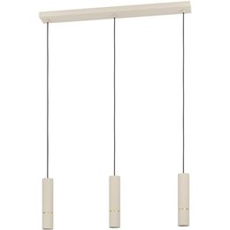 Eglo H&auml;ngeleuchte &raquo;CAMINIA Pendellampe - Stahl - GU10 - 3X4,7W - IP20&laquo; GU10 1 Stk. H&auml;ngelampe, Deckenlampe, Wohnzimmer, Esszimmer, L77 x B9 x H110 cm 