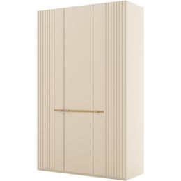 Musterring Kleiderschrank &raquo;Isabelle&laquo; Lamellen in Korpusfarbe, Griffe in silber, versch. Gr&ouml;&szlig;en und Farben beige Hartfaserplatte, Holzwerkstoff Champagner-Dekor, 