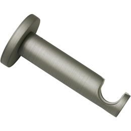 Gardinia Wandtr&auml;ger &raquo;Kira 1-Lauf offen&laquo; Serie Gardinenstange Kira silber L: 9cm