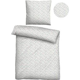 Bettw&auml;sche &raquo;Haylie&laquo; 2 Stk. hautsympathisch, 100% Baumwolle, Rei&szlig;verschluss, ganzj&auml;hrig nutzbar wei&szlig; Renforc&eacute;, Obermaterial: 100% Baumwolle B/L: 155cm 