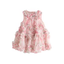 next Kleid M&auml;dchen Gr&ouml;&szlig;e 74 creme / rosa