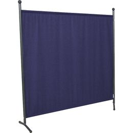 Angerer Stellwand blau Kunststoff, Stahl B/H/T: 178cm x 178cm