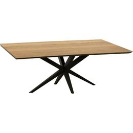OMG Design Esstisch &raquo;Wellington&laquo; 1 Stk. tlg. Hochwertige Melamin-Tischplatte mit Metallgestell braun B/H/T: 190cm x 77cm x 90cm
