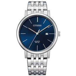 Citizen Herren Quarzuhr Armbanduhr, Herrenuhr, Edelstahlarmband, Datum silber Einheitsgr&ouml;&szlig;e