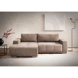 OTTO home Ecksofa &raquo;Bolero L-Form, B: 241 cm, Couch & Wohnlandschaft&laquo; wahlweise mit Schlaffunktion & Bettkasten grau 96% POLYESTER (PES)/4% POLYAMID(PA