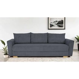 Home Affaire 3-Sitzer &raquo;MAGHERA 230 cm - OTTO. Verl&auml;ssliche Qualit&auml;t.&laquo; Schlafsofa, Bettkasten, pflegeleicht grau 100% Polyester B/H/T: 230cm x 79cm x 