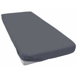 Primera Spannbettlaken &raquo;Elasthan-Feinjersey Boxspring&laquo; f&uuml;r hohe Matratzen, PREMIUM, aus 95% gek&auml;mmter Baumwolle, 5% Elasthan grau Jersey-Elasthan, 