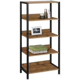 Home Affaire Badregal &raquo;Chris&laquo; Breite 60 cm braun B/H/T: 60cm x 125cm x 35cm, 4 Stk. offene F&auml;cher