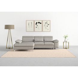 Sit & More sit&more Ecksofa &raquo;Cabrio L-Form, B: 295 cm, mit Sitztiefen-, Arm- & Kopfteilverstellung&laquo; 2 Nierenkissen, Federkern, optional Schlaffunktion und 