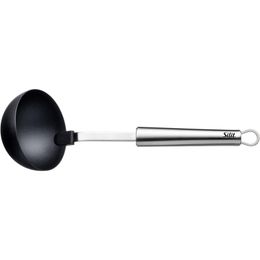 Silit Sch&ouml;pfl&ouml;ffel &raquo;Classic Line&laquo; Sch&ouml;pfer 30 cm, f&uuml;r Antihaft-Kochgeschirr, hitzebest&auml;ndig bis 260&deg;C schwarz Edelstahl 18/10, Kunststoff L: 30cm