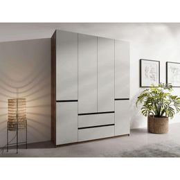 Home Affaire Kleiderschrank &raquo;GERMO mit 1 Einlegeb&ouml;de, 2 Schubladen, 1 Kleiderstange, 90/51/230cm&laquo; Garderobe mit 6 Dreht&uuml;ren, W&auml;scheschrank mit viel 