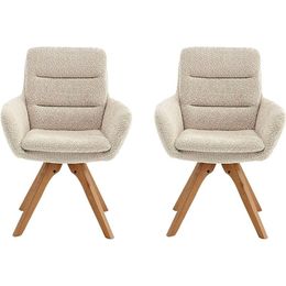 Home Affaire Esszimmerstuhl &raquo;Taragona&laquo; (Set) 2 Stk.mit unterschiedlichen Beingestellen, Holz oder Metall beige Metall B/H/T: 88cm x 63cm, 2 Stk., 2er 