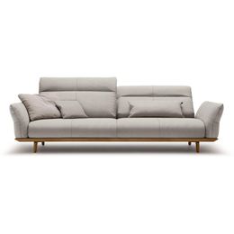 Creation BY ROLF BENZ 4-Sitzer &raquo;CR.460 mit verstellbarer R&uuml;ckenlehne, Designsofa, bequem&laquo; Sockel in Nussbaum, F&uuml;&szlig;e Nussbaum, Breite 248 cm grau 