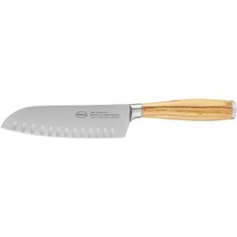R&ouml;sle R&Ouml;SLE Santokumesser &raquo;Artesano&laquo; Made in Solingen, Kullenschliff, Klingenspezialstahl, Olivenholz braun Olivenholz, Spezialklingenstahl Klingenl&auml;nge 