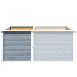 Weka Hochbeet &raquo;Modular&laquo; Erg&auml;nzungssatz, 21 mm, 67 cm grau Massivholz B/H/T: 67cm x 69cm x 69cm