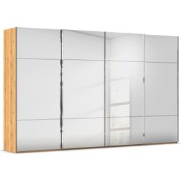 Rauch Schwebet&uuml;renschrank &raquo;Kleiderschrank Schrank Garderobe Schlafzimmerschrank SCALE-TRIO&laquo; edle dreigeteilte Front mit 2 Zierleisten Spiegelfront 