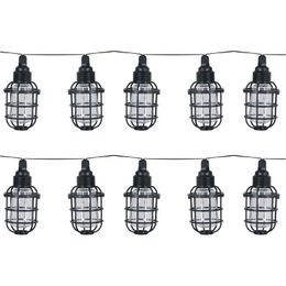 Luxform Lichterkette &raquo;Solar-Lichterkette Corsica Partybeleuchtung 10xLED&laquo; Aus Kunststoff gefertigt schwarz Gesamtl&auml;nge 4,2m