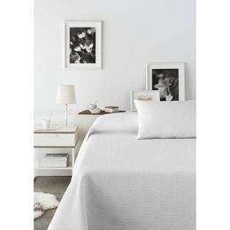 OTTO home Tagesdecke &raquo;Annika gesteppte Tagesdecke, aus 50% recyceltem Polyester&laquo; und 50% Baumwolle, ab Gr&ouml;&szlig;e 140x210 cm wei&szlig; Mischgewebe B/L: 140cm x 
