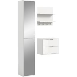 Home Affaire Garderoben-Set &raquo;Trondheim, Garderobenset 3-tlg. Breite 82 cm,&laquo; 3 Stk. tlg. wei&szlig; B/H/T: 82cmcm x 193cmcm x 34cmcm